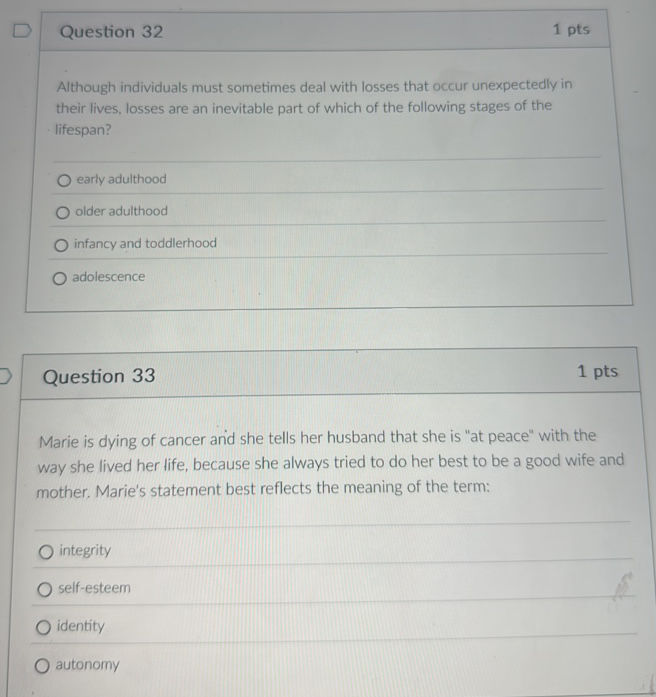 Question 32 1 pts Although individuals must | StudyX