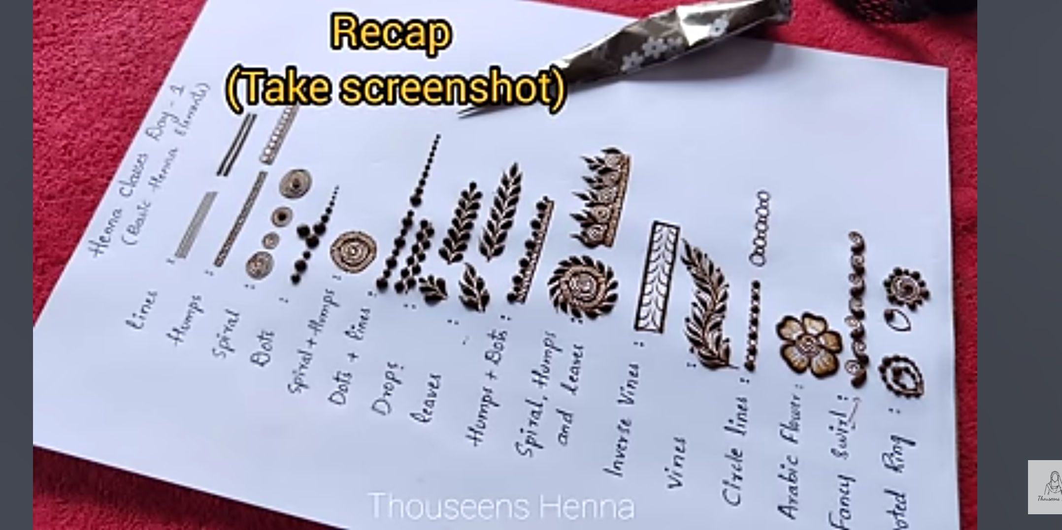 Recap (Take screenshot) Heana Classes Day - | StudyX