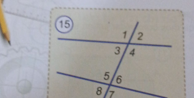 15The figure shows two parallel lines | StudyX