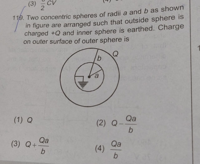 119 Two concentric spheres of radii a and b | StudyX