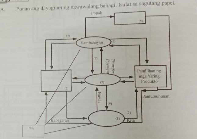 A Punan ang dayagram ng nawawalang bahagi | StudyX