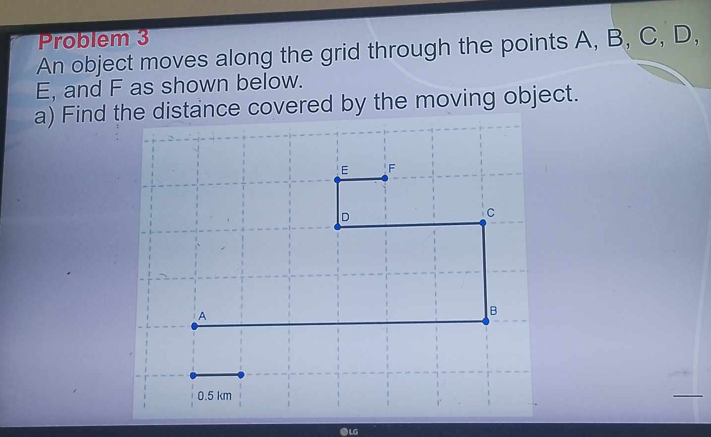 Problem 3 An object moves along the grid | StudyX