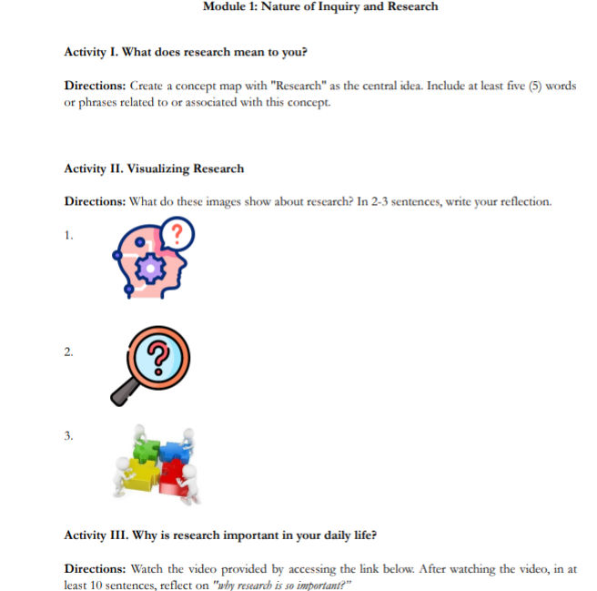 Module 1 Nature of Inquiry and Research | StudyX