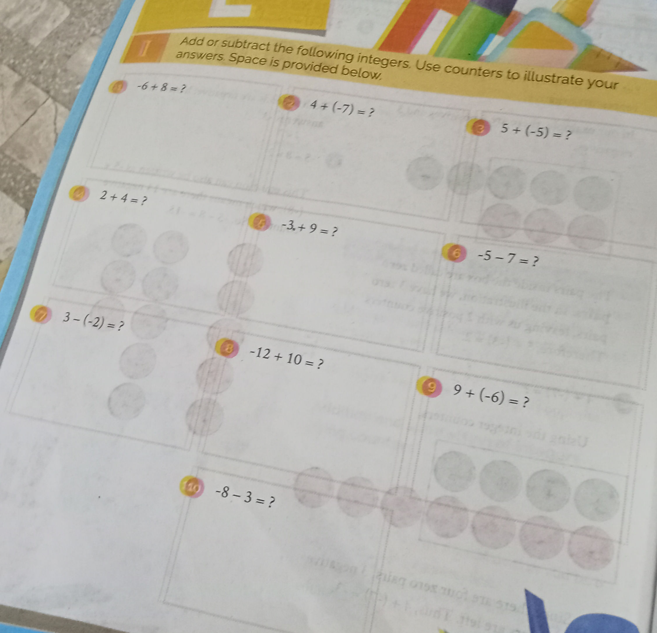Add or subtract the following integers Use | StudyX