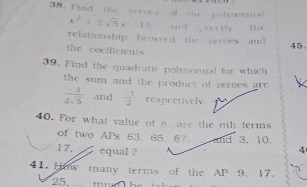 38 Find the zeroes of the polynomial x + 25x | StudyX