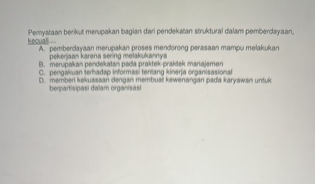 Pernyataan berikut merupakan bagian dari | StudyX