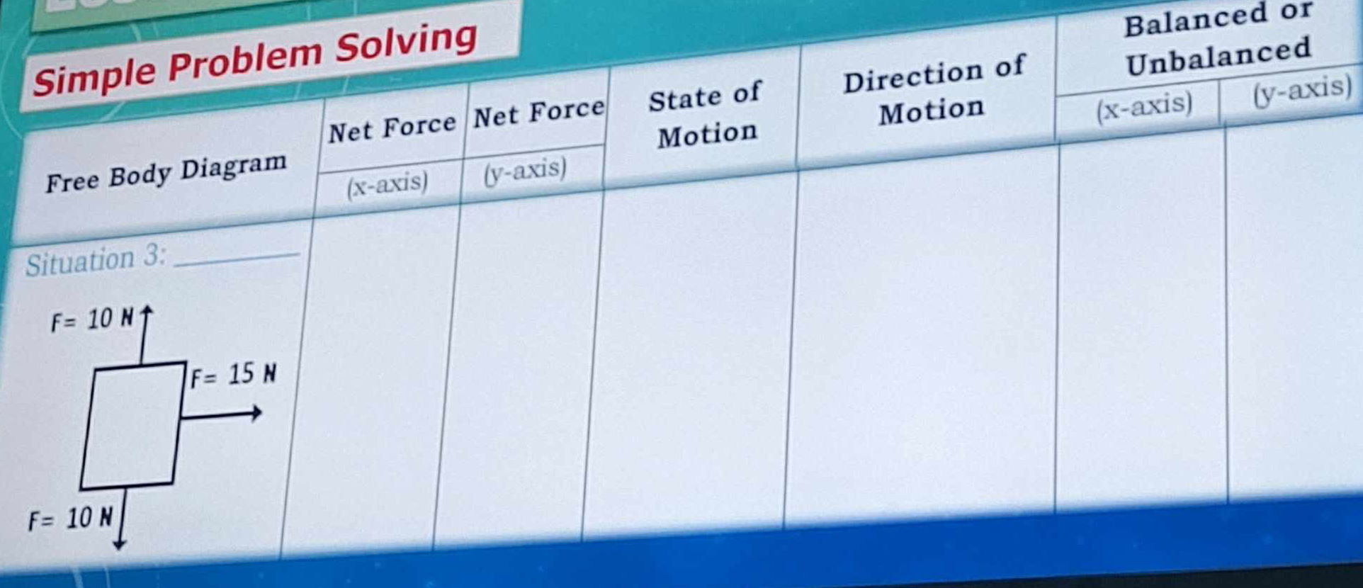 Simple Problem Solving Balanced or | StudyX