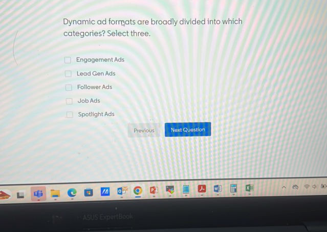 Dynamic ad formats are broadly divided into | StudyX