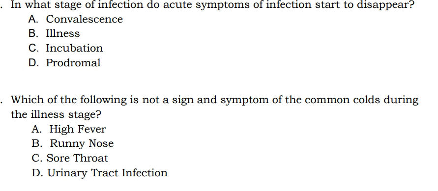 In what stage of infection do acute | StudyX
