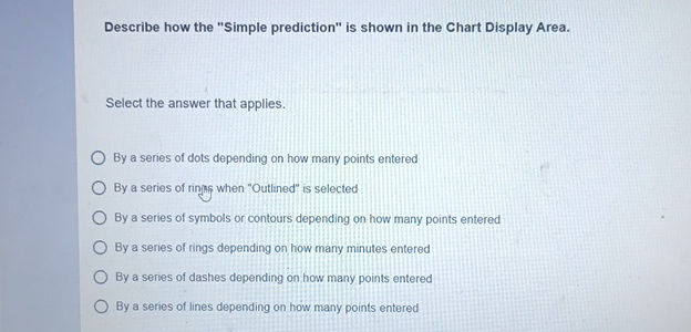 Describe how the Simple prediction is shown | StudyX