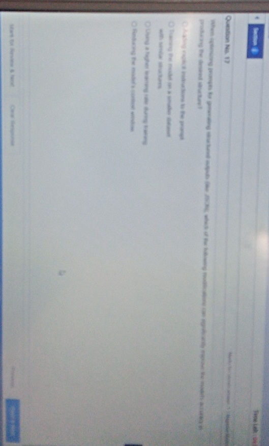 Question No 17 When optimizing prompts for | StudyX