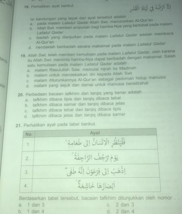 18 Perhatikan ayat berikut Isi kandungan | StudyX
