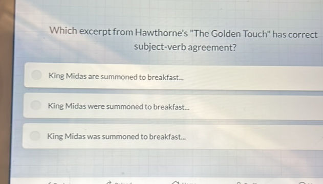 Which excerpt from Hawthornes The Golden | StudyX
