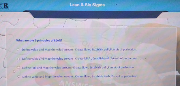 What are the 5 principles of LEAN Define | StudyX