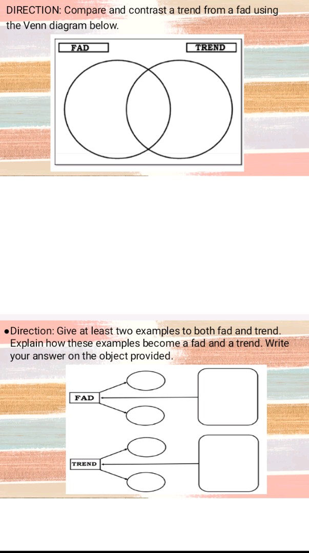DIRECTION Compare and contrast a trend from | StudyX