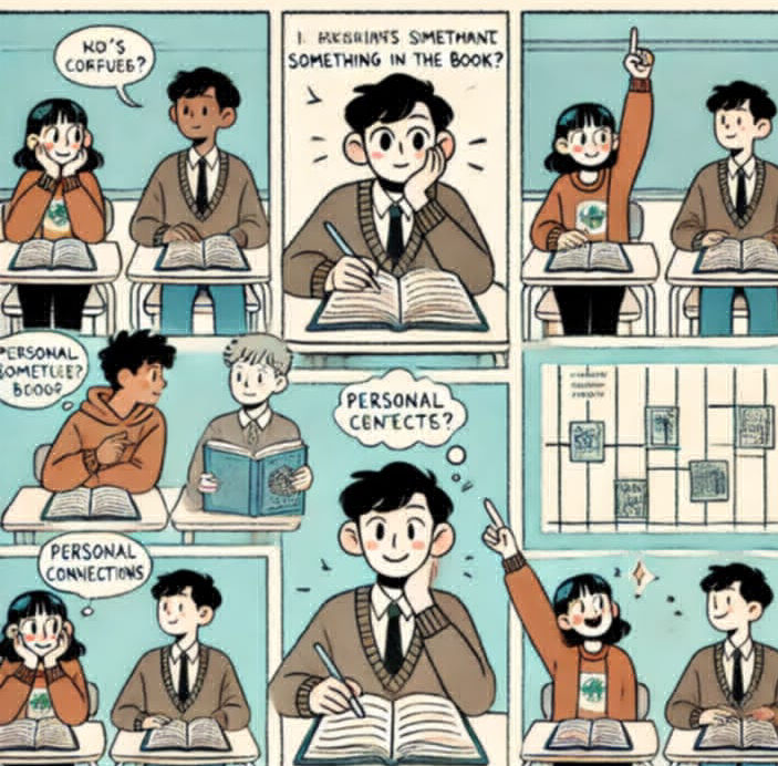 The image contains a comic strip depicting | StudyX