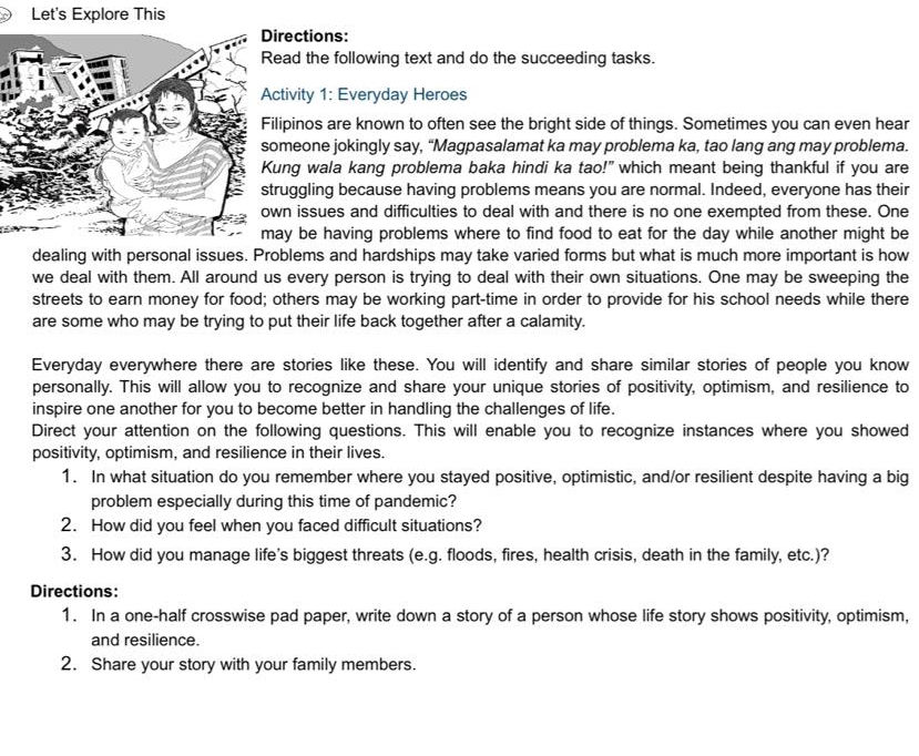 Lets Explore This Directions Read the | StudyX