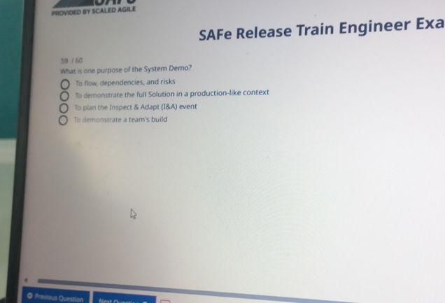 What is one purpose of the System Demo To