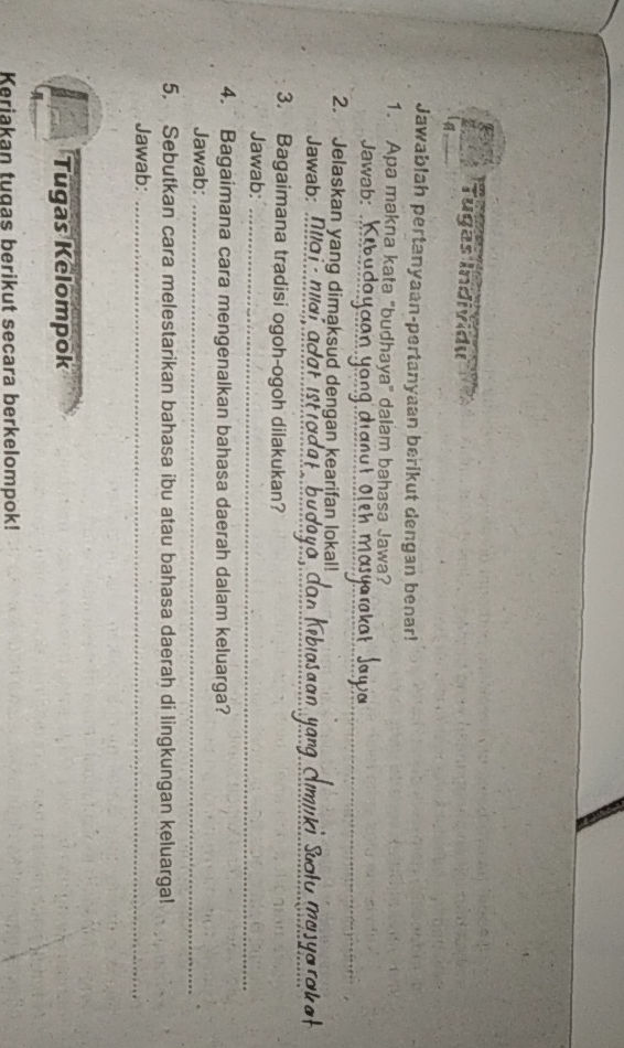 Tugas Individu Jawablah | StudyX