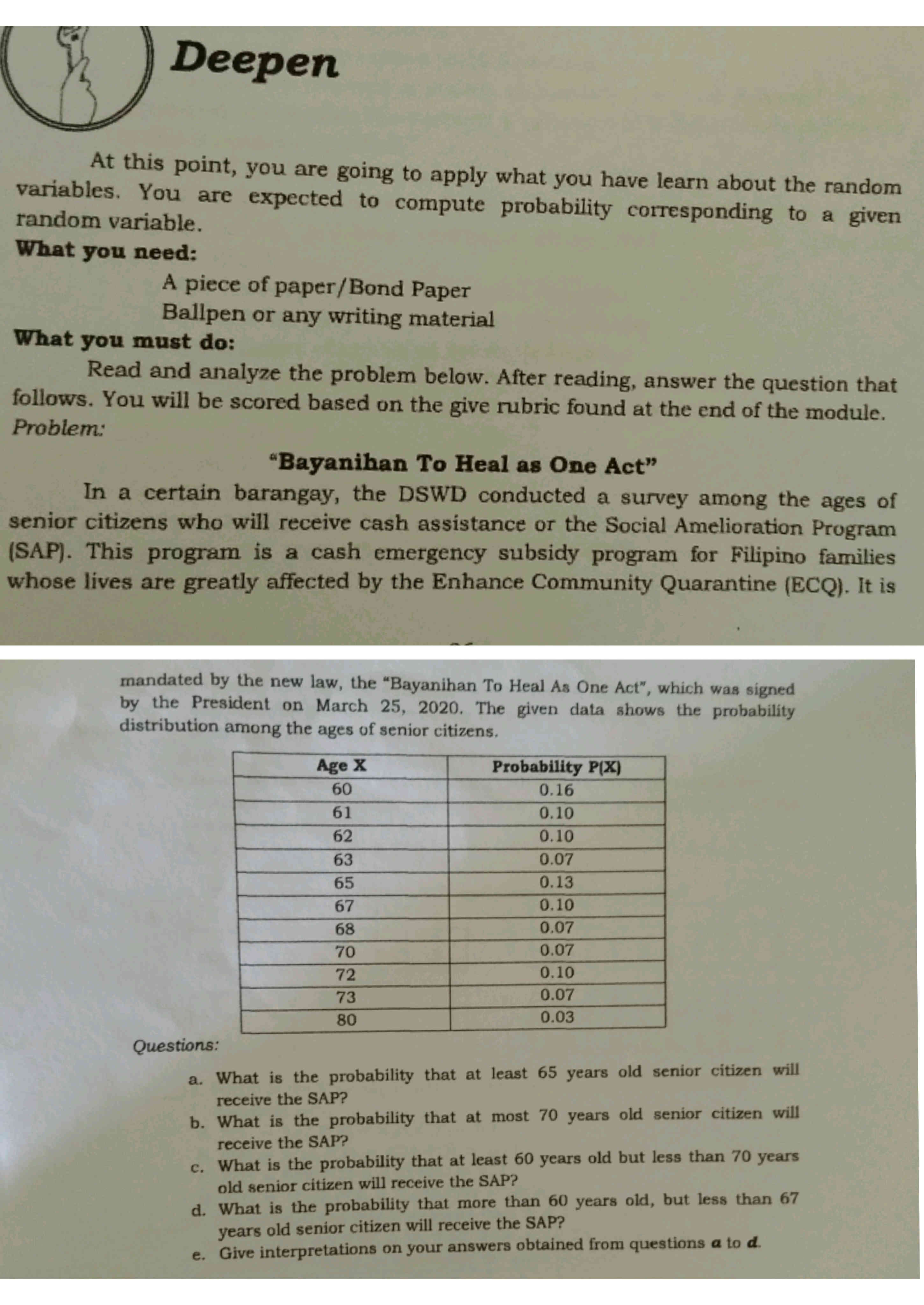 Deepen At this point you are going to apply | StudyX