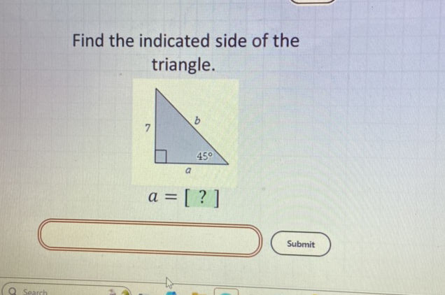 Find the indicated side of the triangle | StudyX