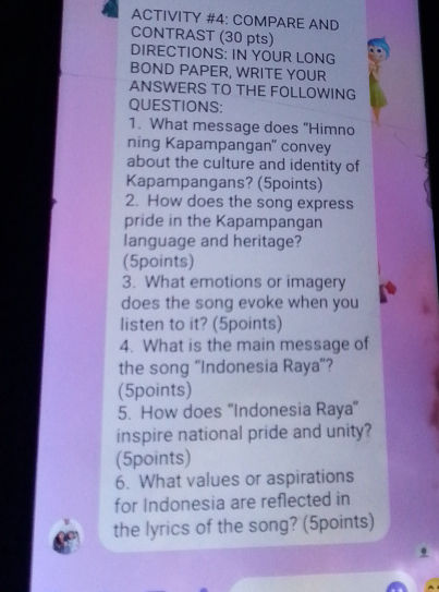 ACTIVITY 4 COMPARE AND CONTRAST (30 pts) | StudyX