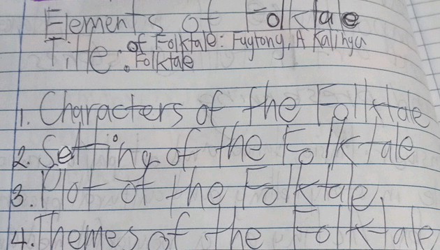 Elements of Folktale Title of Folktale | StudyX