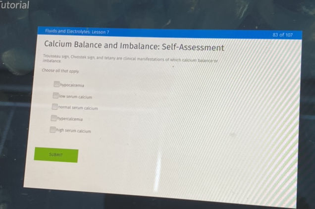 Calcium Balance and Imbalance | StudyX