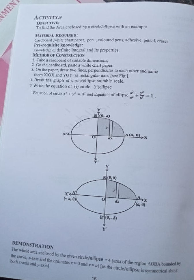 ACTIVITY 8 OBJECTIVE To find the Area | StudyX