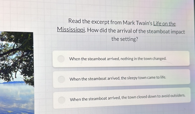 Read the excerpt from Mark Twains Life on | StudyX