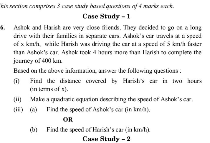 This section comprises 3 case study based | StudyX