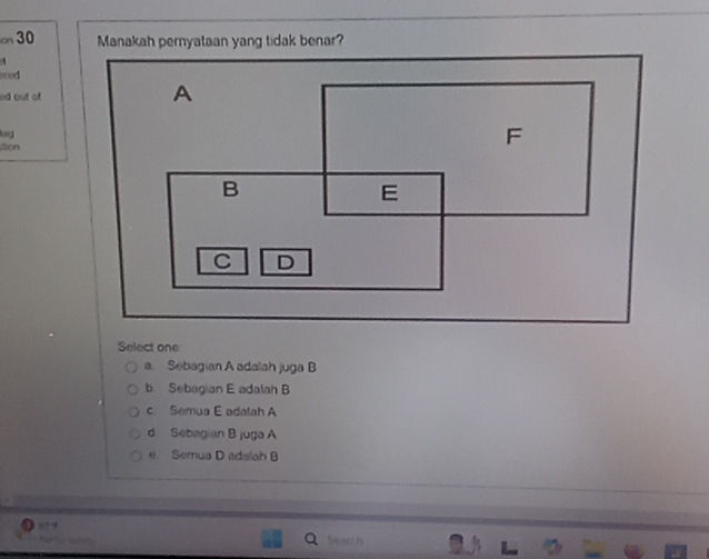 Manakah pernyataan yang tidak benar Picture | StudyX