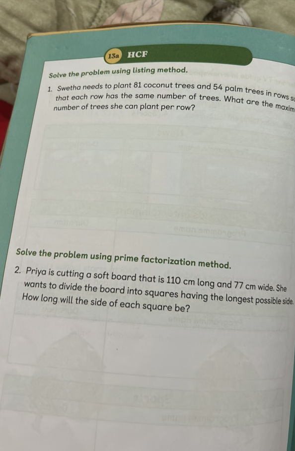 13a HCF Solve the problem using listing | StudyX