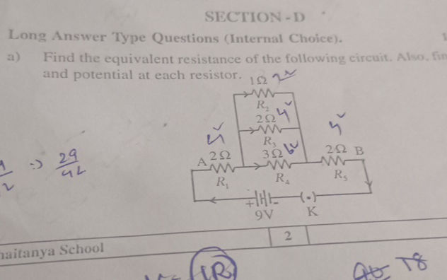 a) Find the equivalent resistance of the | StudyX