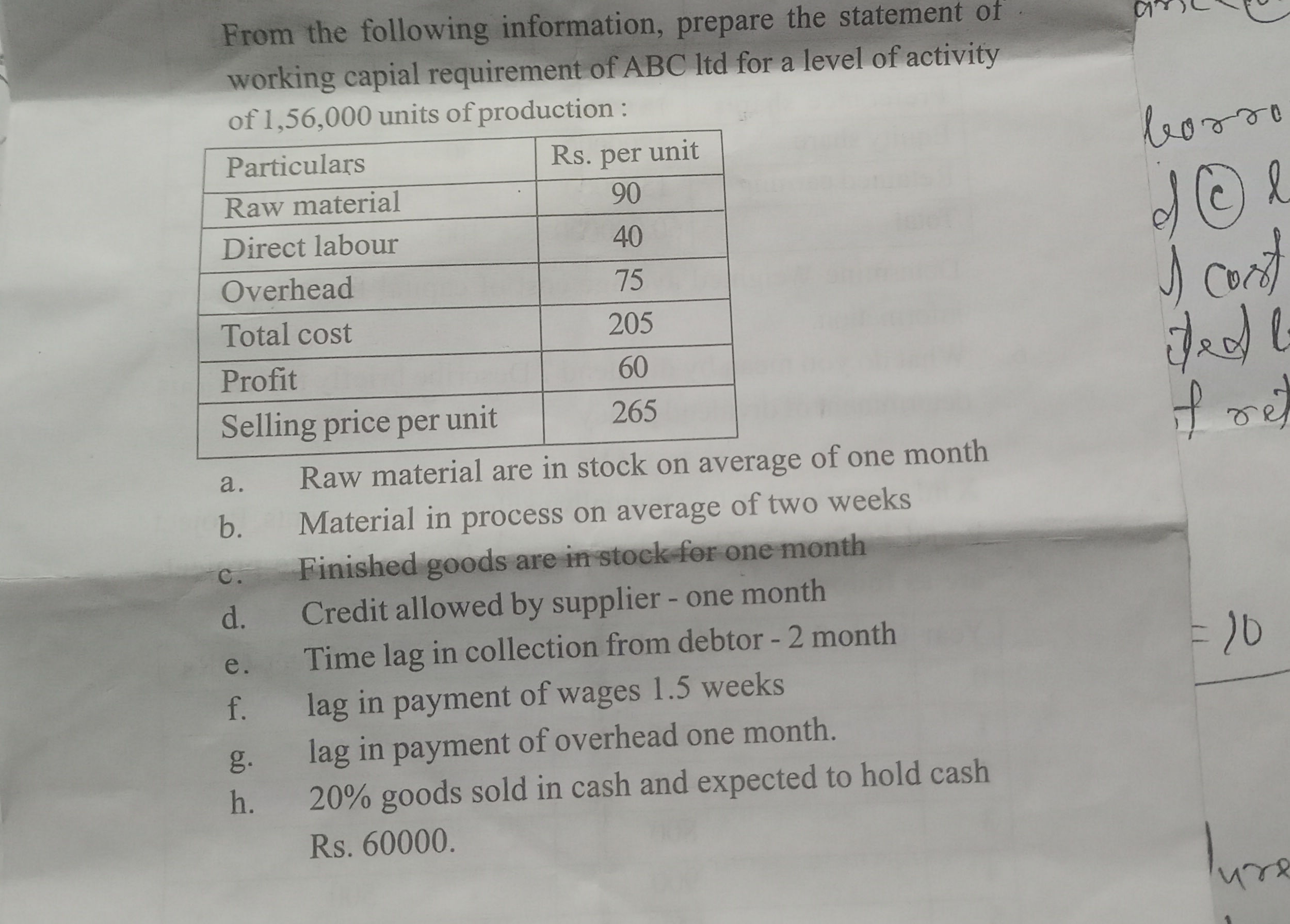 From the following information prepare the | StudyX
