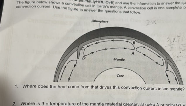 The figure below shows a convection cell in | StudyX