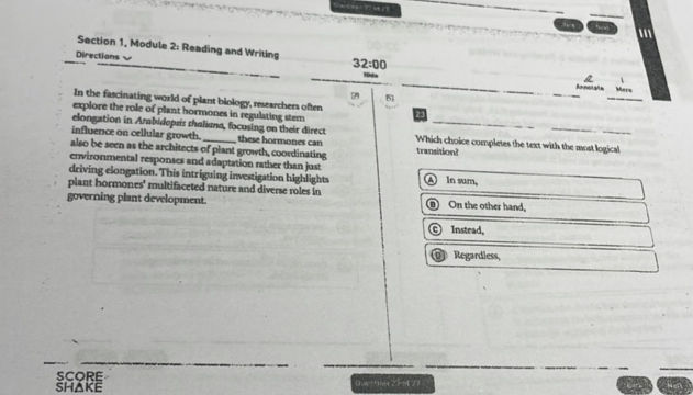 Which choice completes the text with the | StudyX