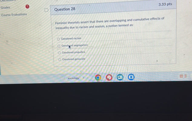 Feminist theorists assert that there are | StudyX