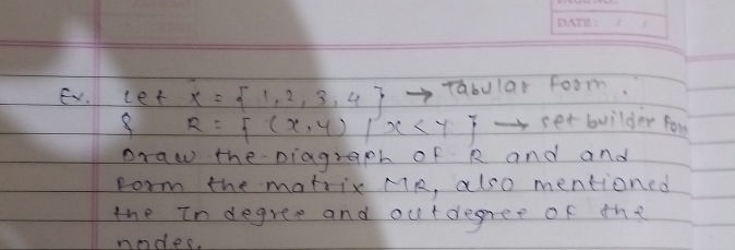 Ex Let x = 1234 Tabular form R (xy) / xy set | StudyX