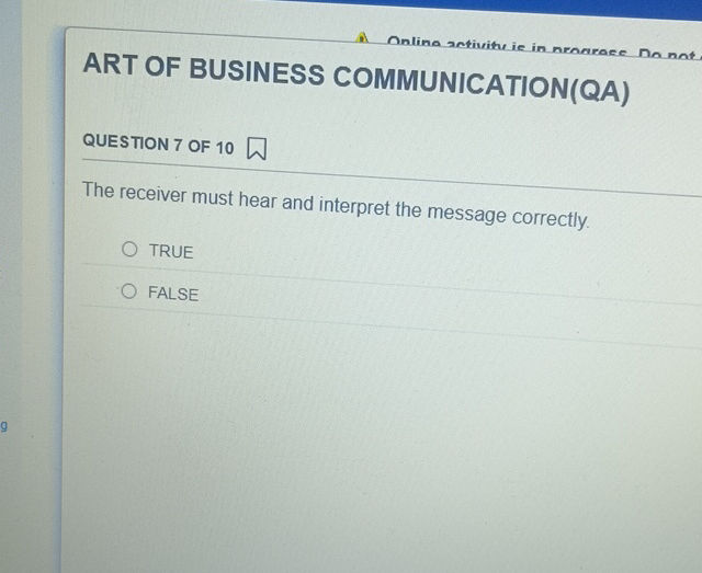 ART OF BUSINESS COMMUNICATION(QA) QUESTION 7 | StudyX