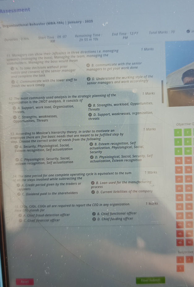 11 Managers can show their influence in | StudyX