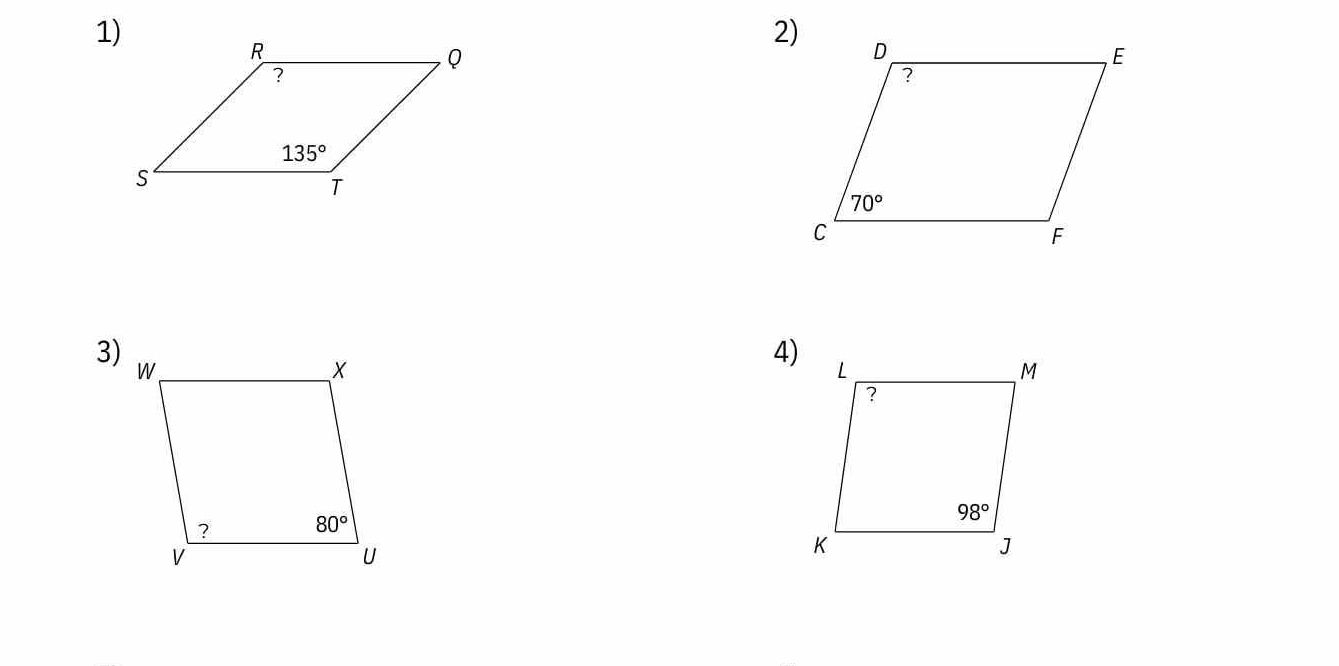 Find the missing angles in the following | StudyX