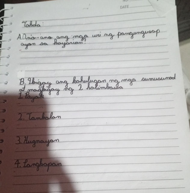 Tabda AAno-ano ang mga uri ng pangungusap | StudyX