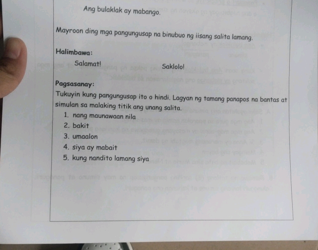 Ang bulaklak ay mabango Mayroon ding mga | StudyX