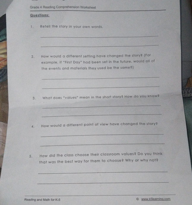 Grade 4 Reading Comprehension | StudyX
