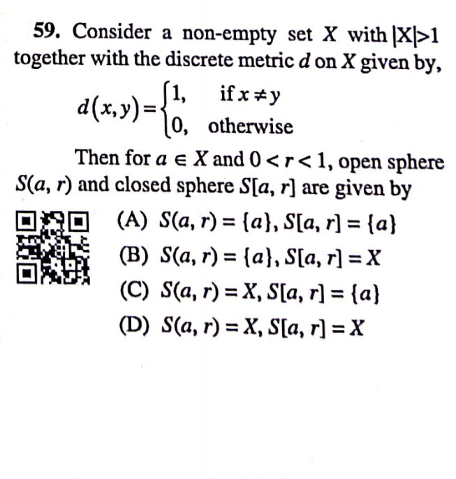 59 Consider a non-empty set X with X1 | StudyX