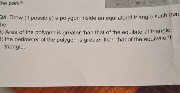 Q4 Draw (if possible) a polygon inside an | StudyX