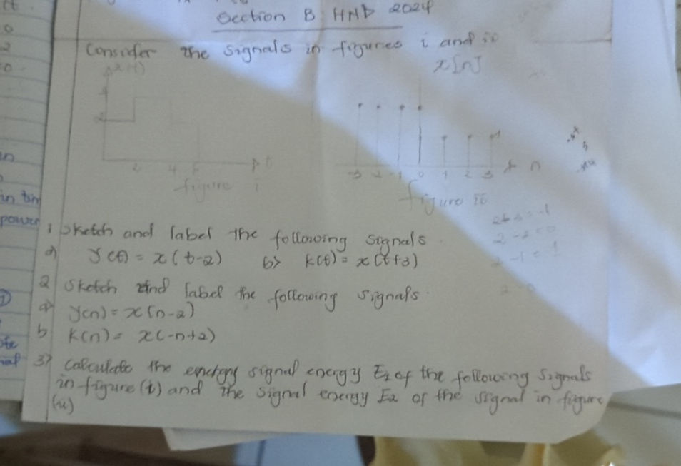 Consider the Signals in figures i and | StudyX