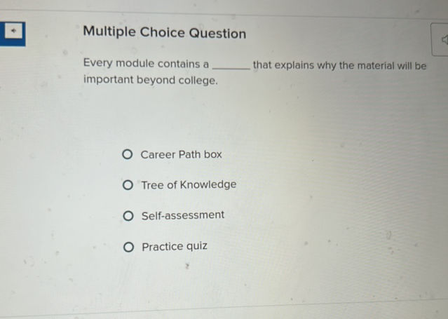 Multiple Choice Question Every module | StudyX