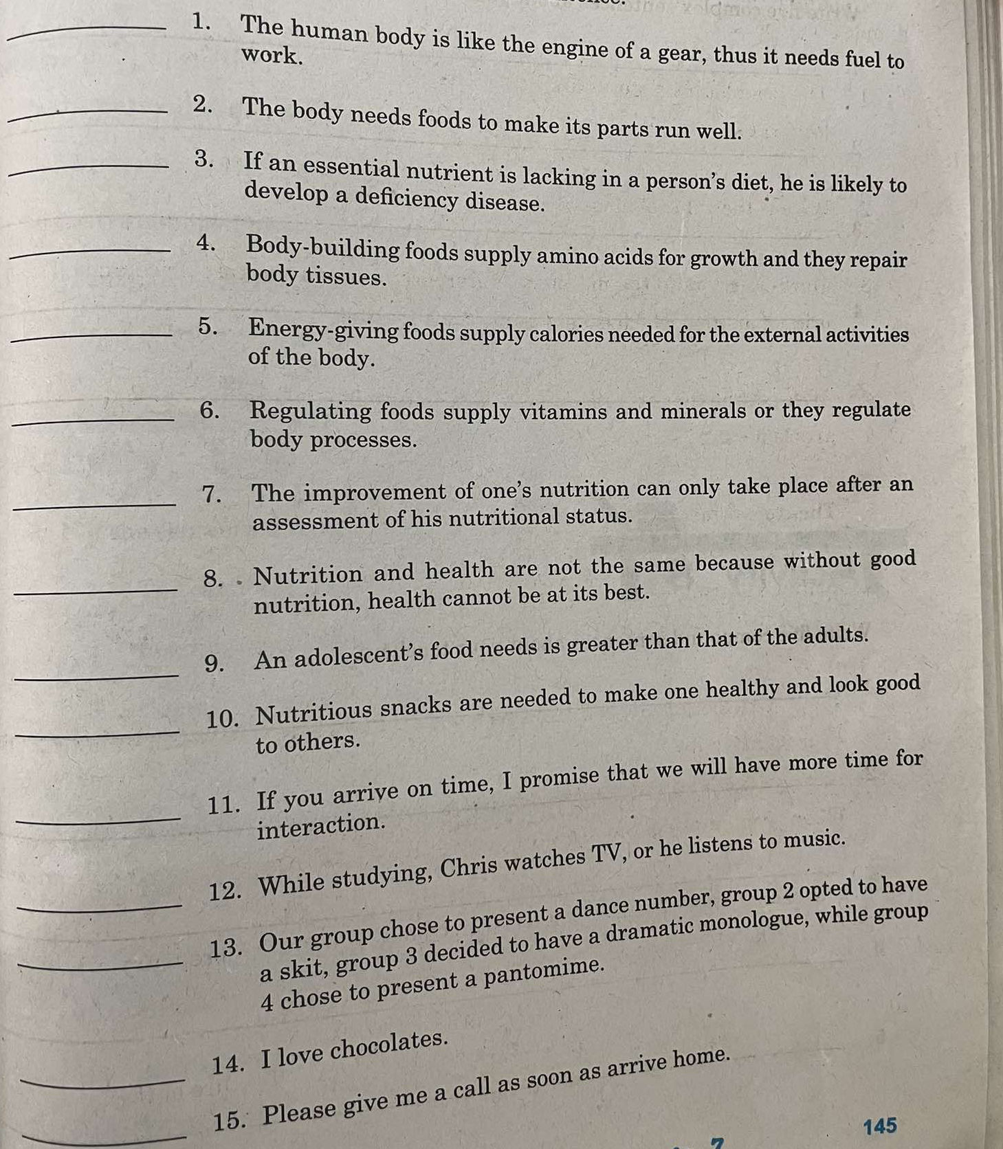 1 The human body is like the engine of a | StudyX